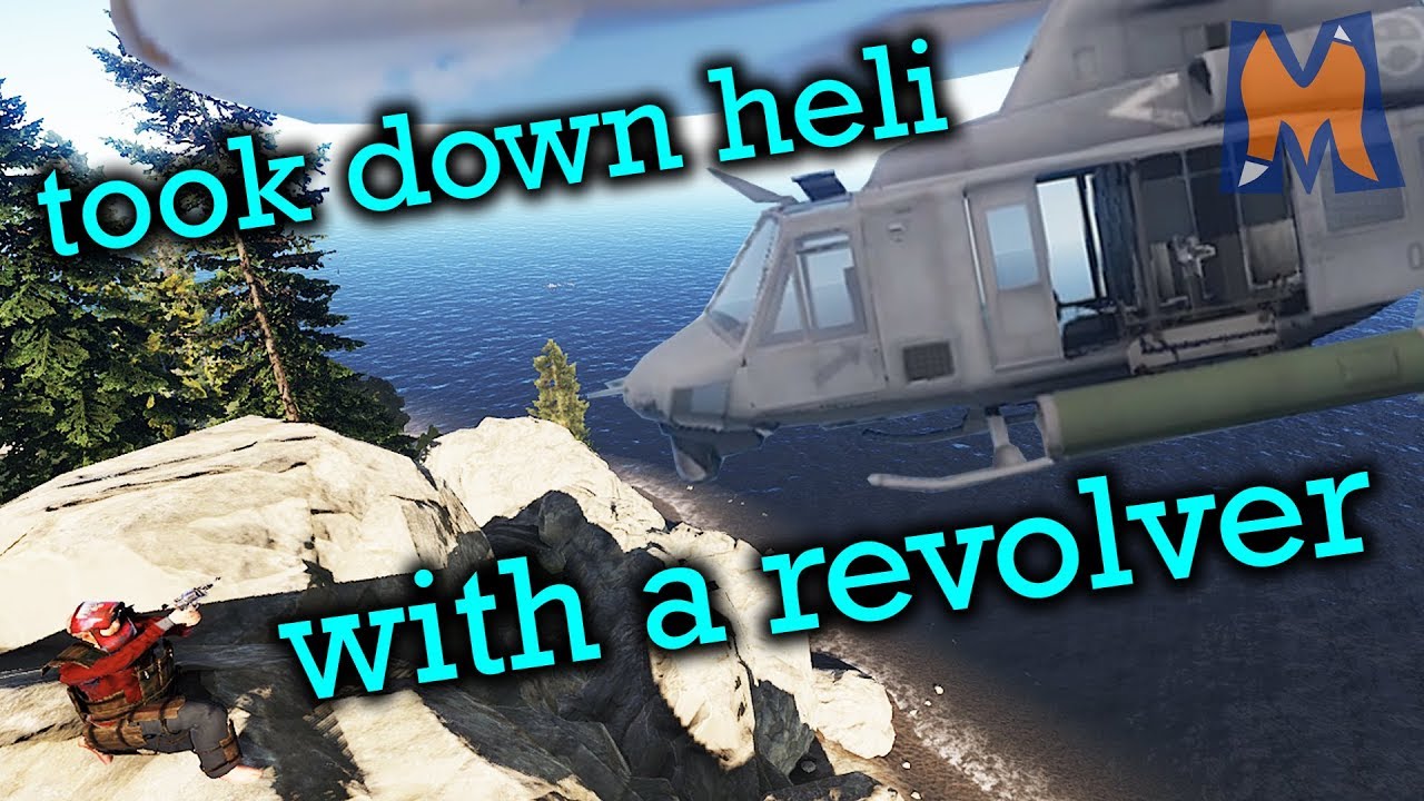 I took down the heli WITH A REVOLVER! | Rust Vanilla+ Duo/trio survival ...