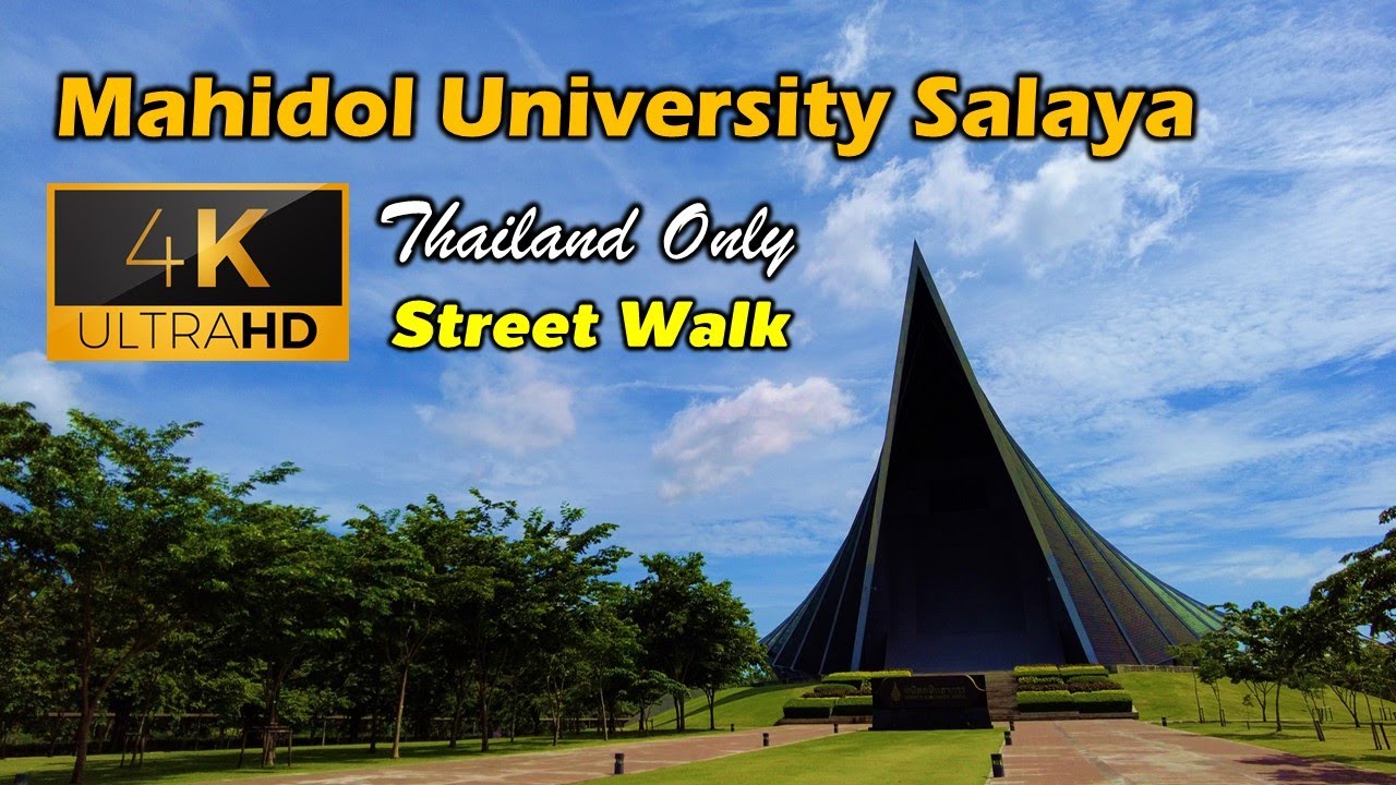 Mahidol University Walking Street [4K] Real Sound | Thailand Only - YouTube