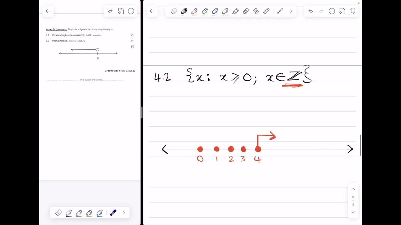 Set builder notation & Interval notation (Grade 10)| GR. 10 CT 1A - YouTube