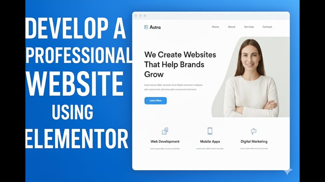 WordPress Tutorial Elementor | Class 11 | Learn to develop website with ...