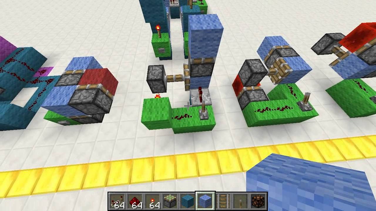 Minecraft: 0-Tick Monostables & Some Applications - YouTube