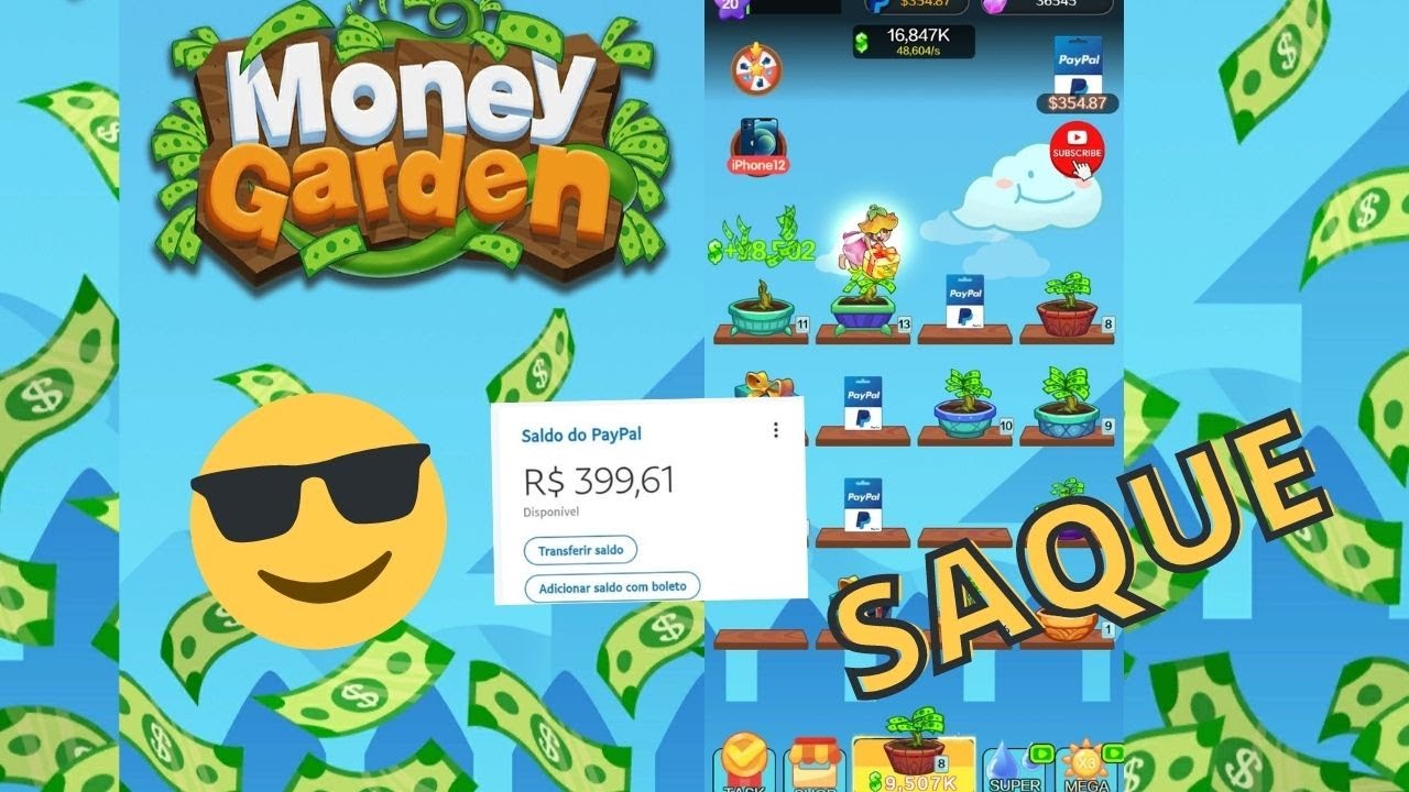 MONEY GARDEN 2021- Como fazer o primeiro saque. - YouTube