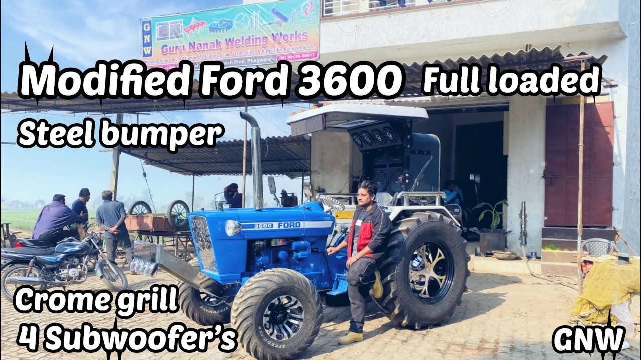 Modified tractor/ Ford 3600 fully loaded/4 Subwoofer 🔊/ Crome ...