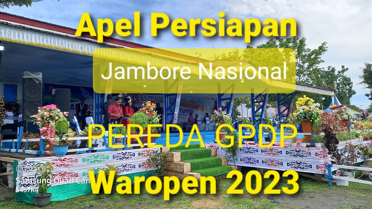 Apel Persiapan Pembukaan Jambore Nasional II Pereda GPDP Papua 2023 ...