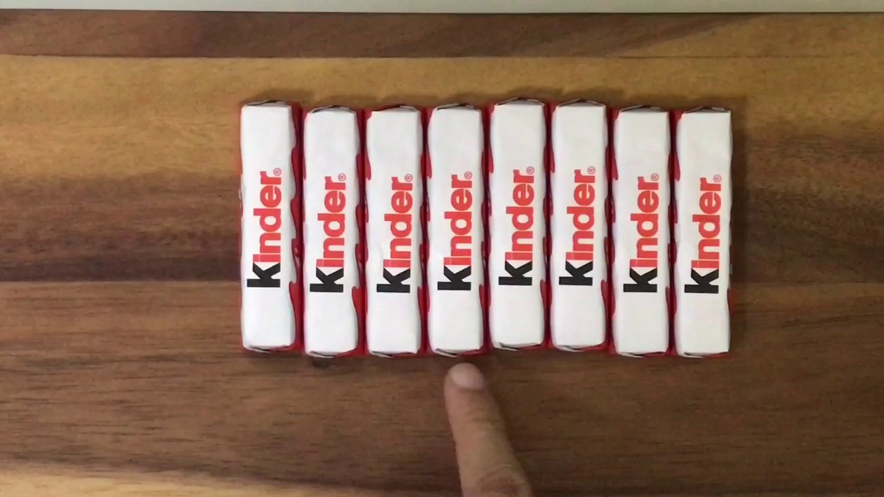 Unwrapping Kinder Chocolate Small Bars - YouTube