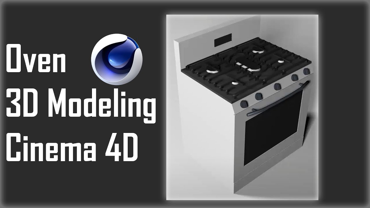 CINEMA 4D | OVEN | 3D MODELING | KITCHEN PROPS - YouTube