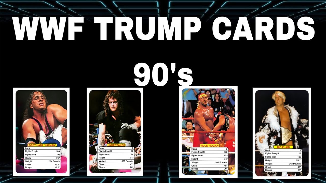 WWF TRUMP CARDS 90'S ( CUSTOMIZED ) - YouTube