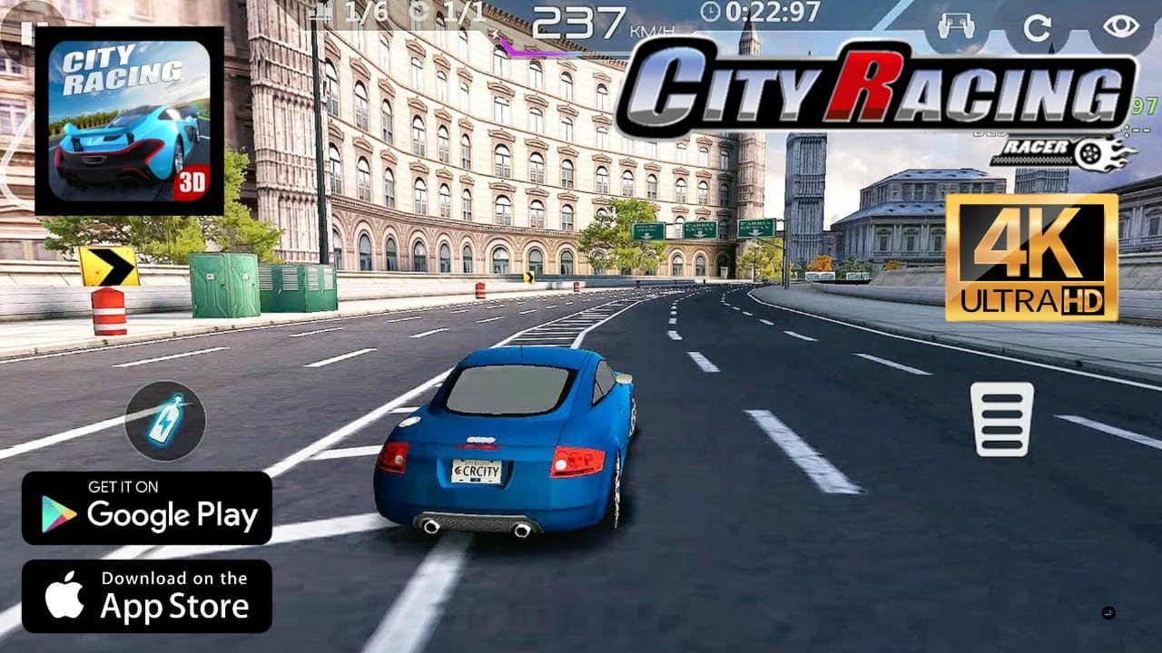 City Racing 3D🚘 | Android/ios game | Pc gameplay | 4K | RACING WORLD🔥💥 ...