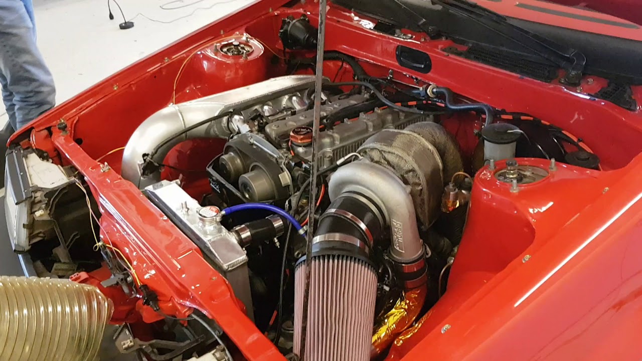 AE86 Beams turbo first startup - YouTube