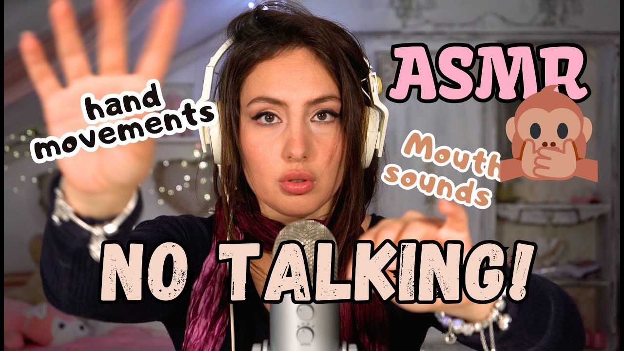ASMR | NO TALKING - MOUTH SOUNDS ONLY ♥️ Hand movements - Visual ...