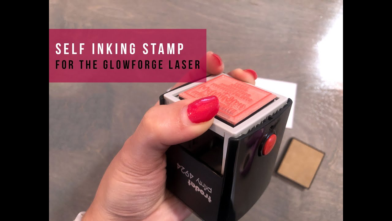 Assembling a Self-Inking Stamp | Glowforge Tutorial - YouTube