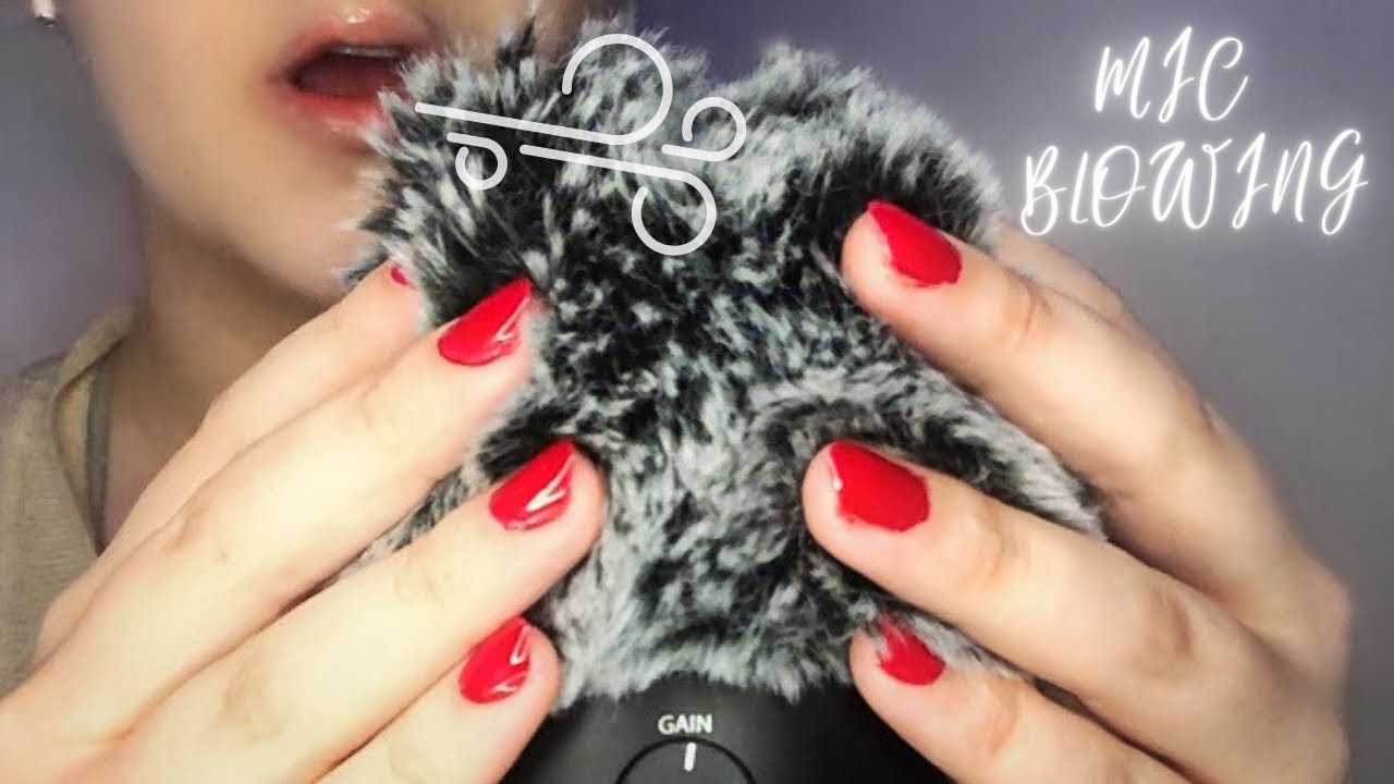 ASMR Mic Blowing with Tingly Fluffy Mic Scratching | (No Talking) - YouTube