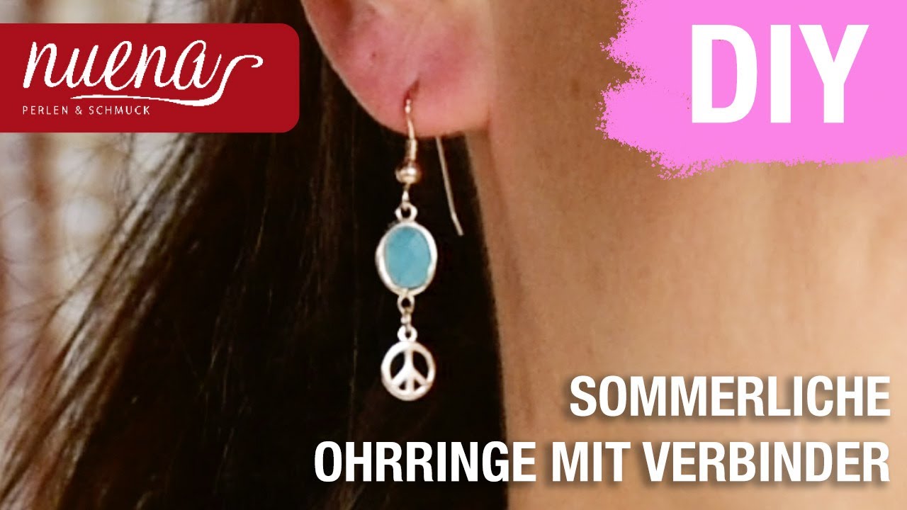 Schmuck DIY Ohrringe selber machen mit Verbinder - Schmuck selber ...