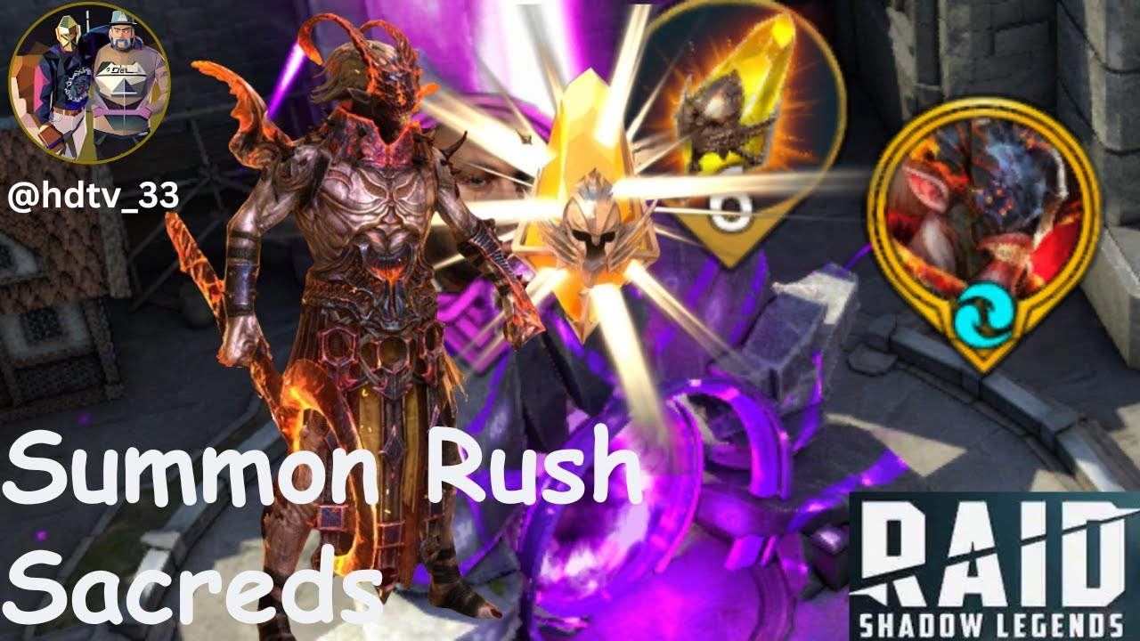 Skorid Summon Rush Sacred Pulls (both accounts) | Raid: Shadow Legends ...