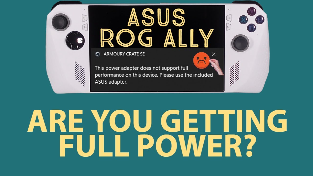 Are you getting FULL POWER? | Asus ROG Ally - YouTube