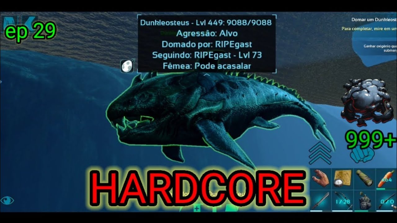 série hardcore! Domando o melhor farmador de petróleo!! ark mobile ...