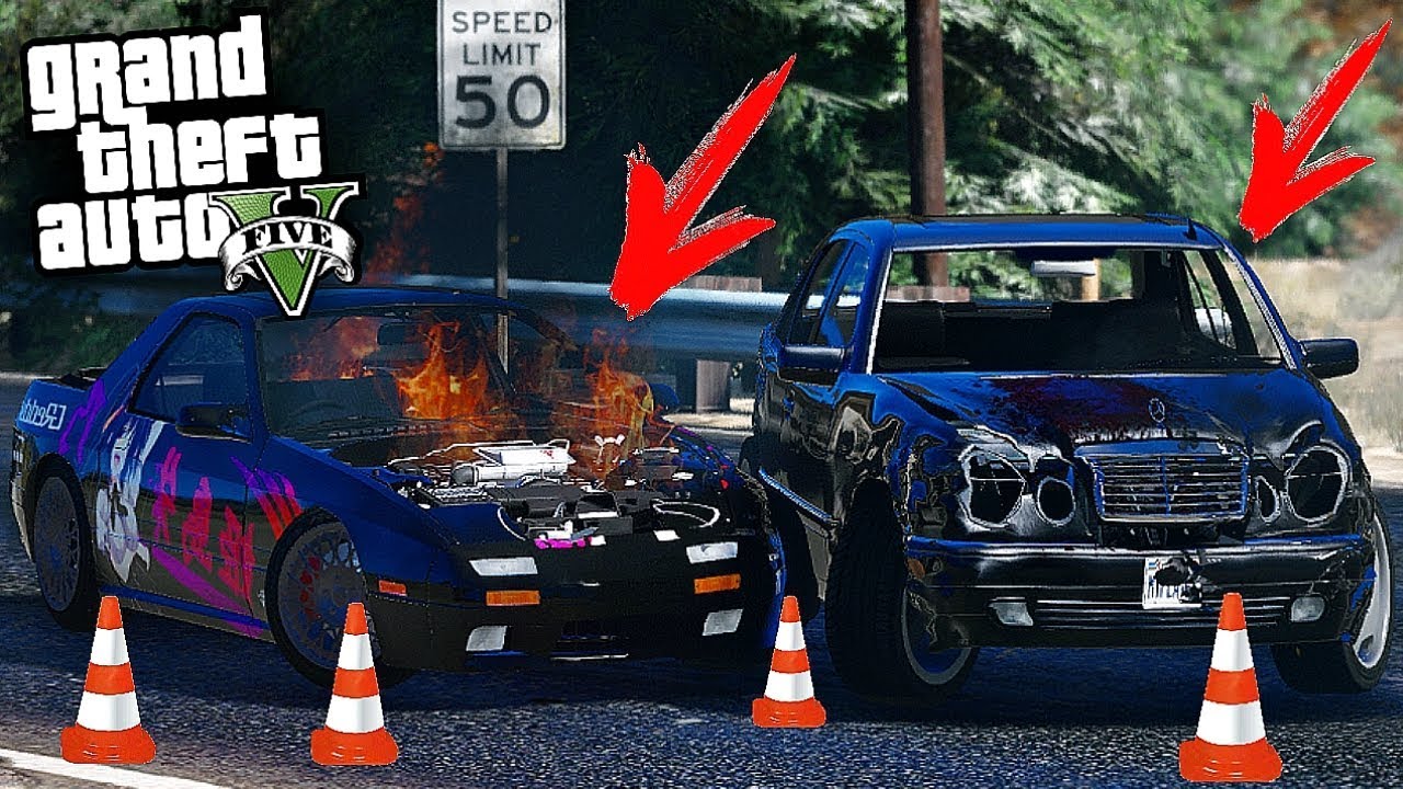 Реальные Аварии в GTA 5 - АВАРИЯ НА ТРАССЕ ЗАКОНЧИЛАСЬ ВЗРЫВОМ МАШИН ...