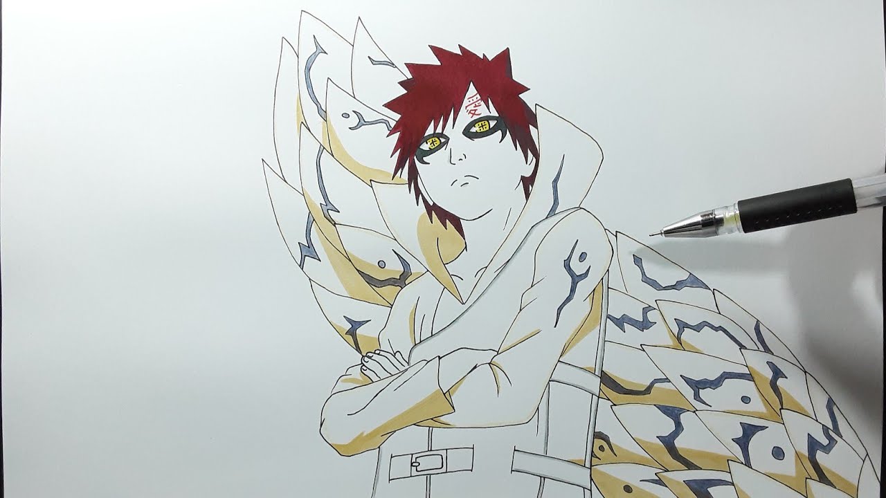 How to draw Gaara Baryon Mode | step by step - YouTube