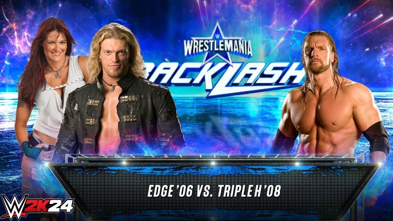 Full Match - Edge '06 vs Triple H '08: WrestleMania Backlash|WWE 2K24 ...
