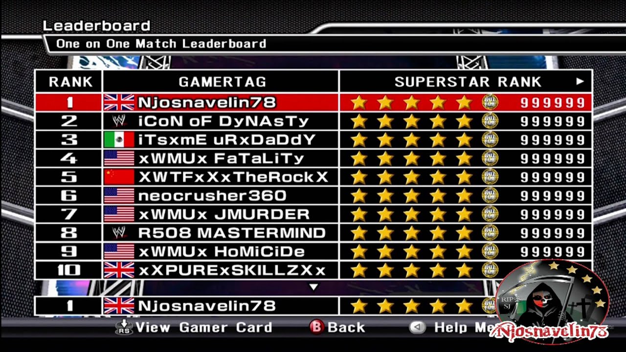 SvR 09 (HD) - One on One Match Leaderboard (Xbox Live) - YouTube