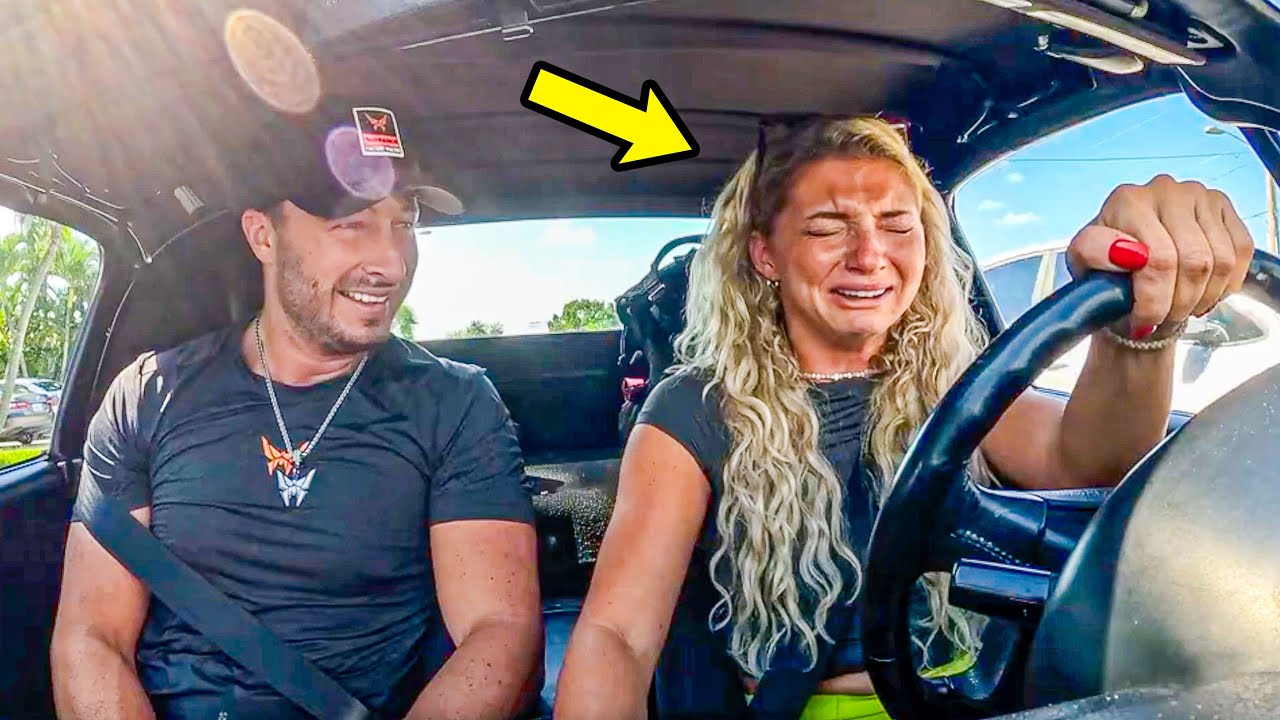 Girlfriend Has MeltDown While Learning to Drive... *STICK SHIFT* - YouTube
