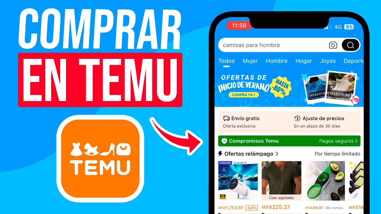 Cómo COMPRAR en TEMU (Guia Completa!) - YouTube