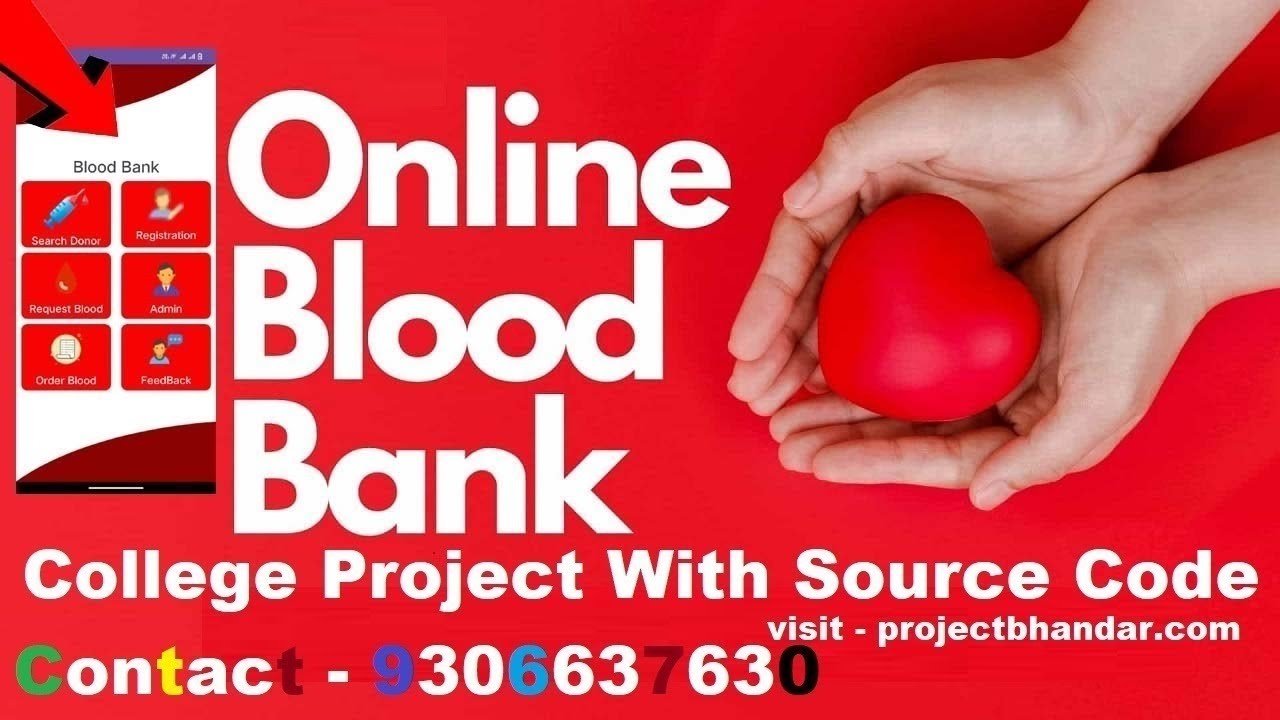 online blood donor project in android | online blood bank project - YouTube