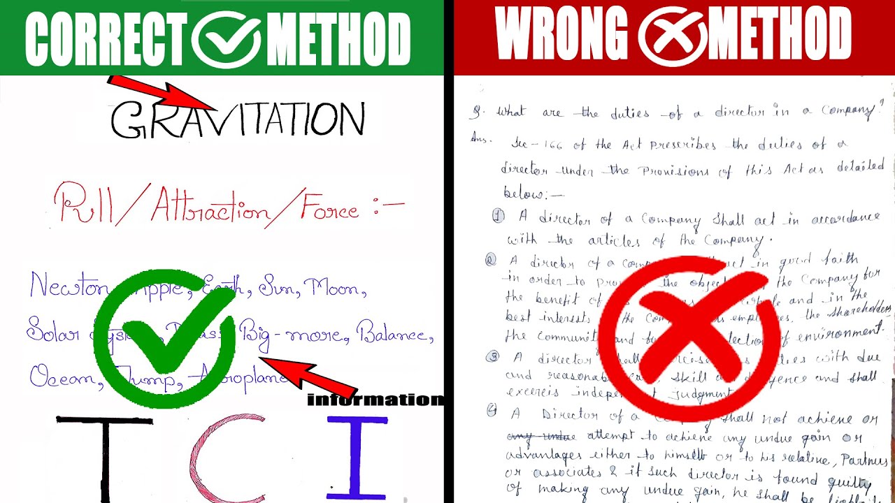 How To Make Notes | Scientific Methods Of Making Note | How I Take ...