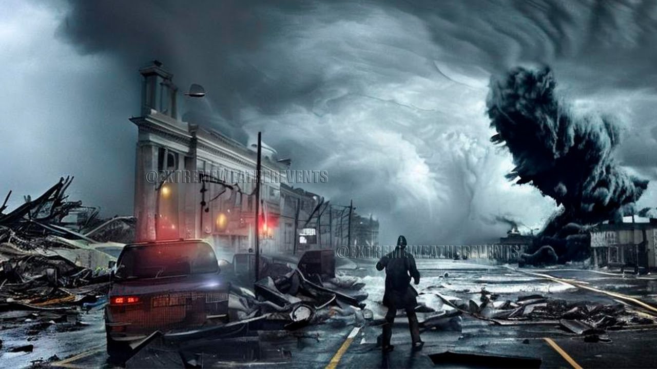 10 minutes ago! Italy now! Historic storm footage! The whole world is ...