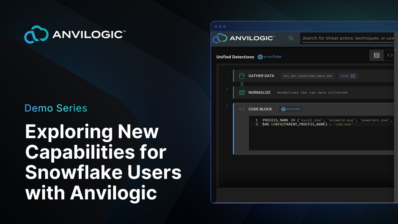Exploring New Capabilities for Snowflake Users with Anvilogic - YouTube