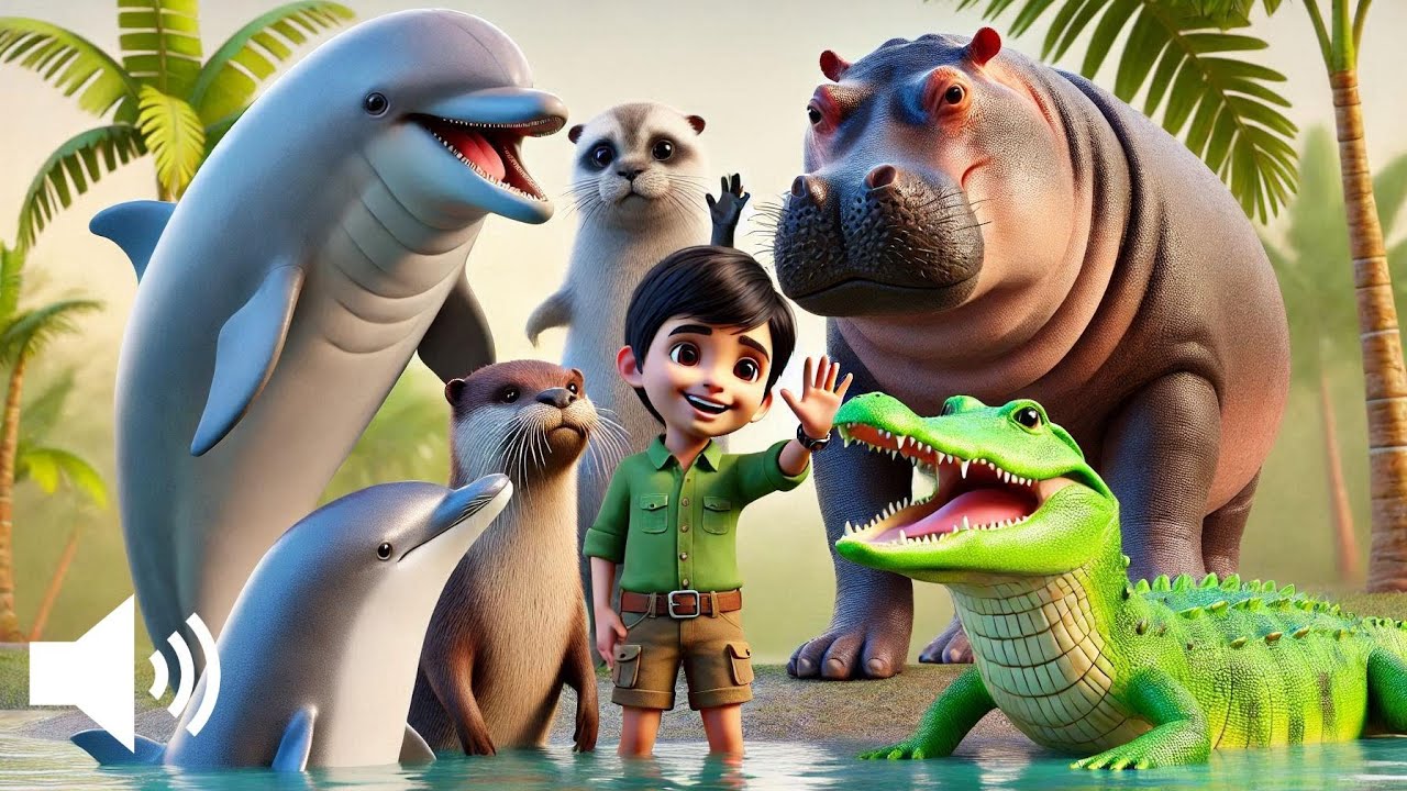 Animals Sounds Adventure! Learn Animals Names and Sounds! Dolphins to ...