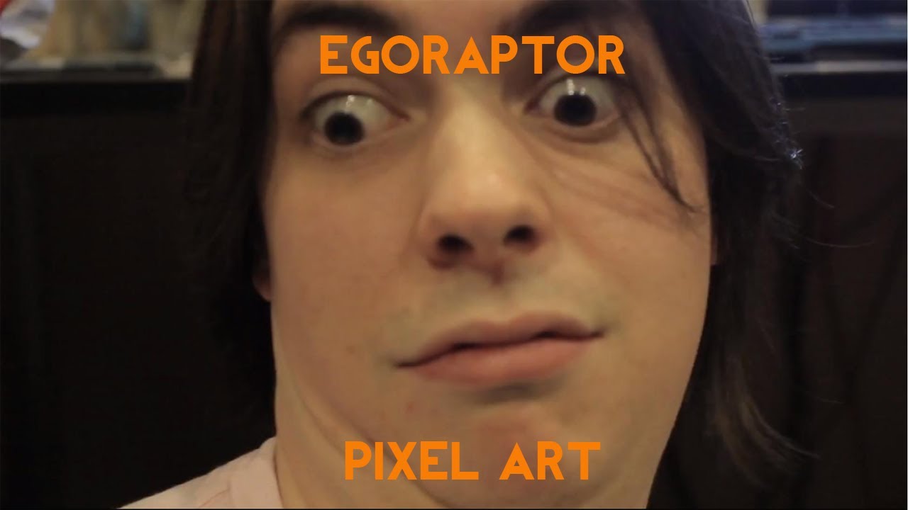Egoraptor Minecraft Pixel Art - YouTube
