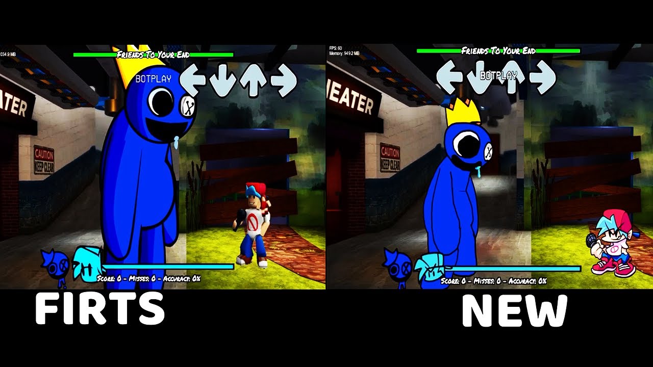 FNF Rainbow Friends NEW VS FIRST - Friday Night Funkin - Roblox Rainbow ...