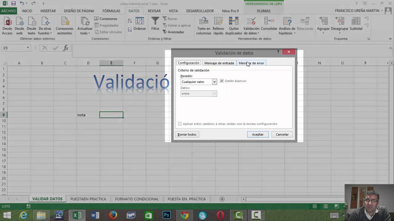 validar datos 1 - YouTube