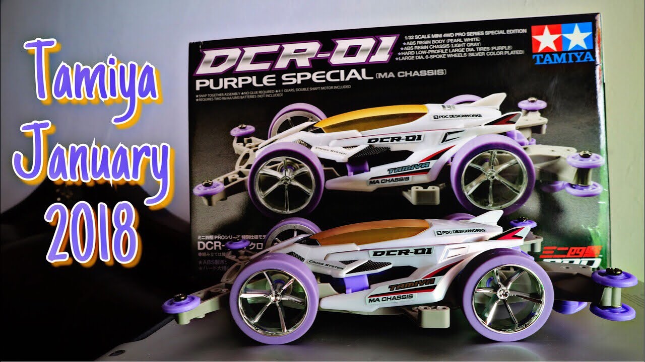 Tamiya DCR-01 Purple Special || January 2018 || Mini 4WD Buka Box - YouTube