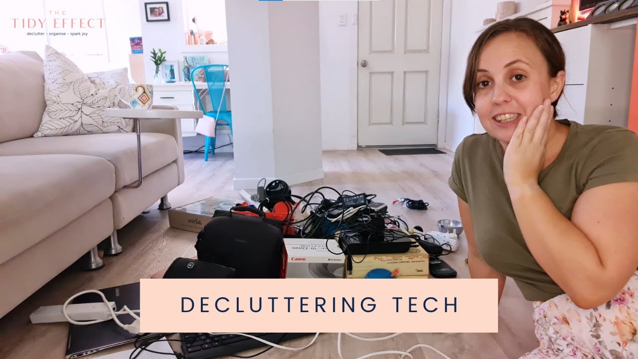 Decluttering Tech with the KonMari Method - YouTube