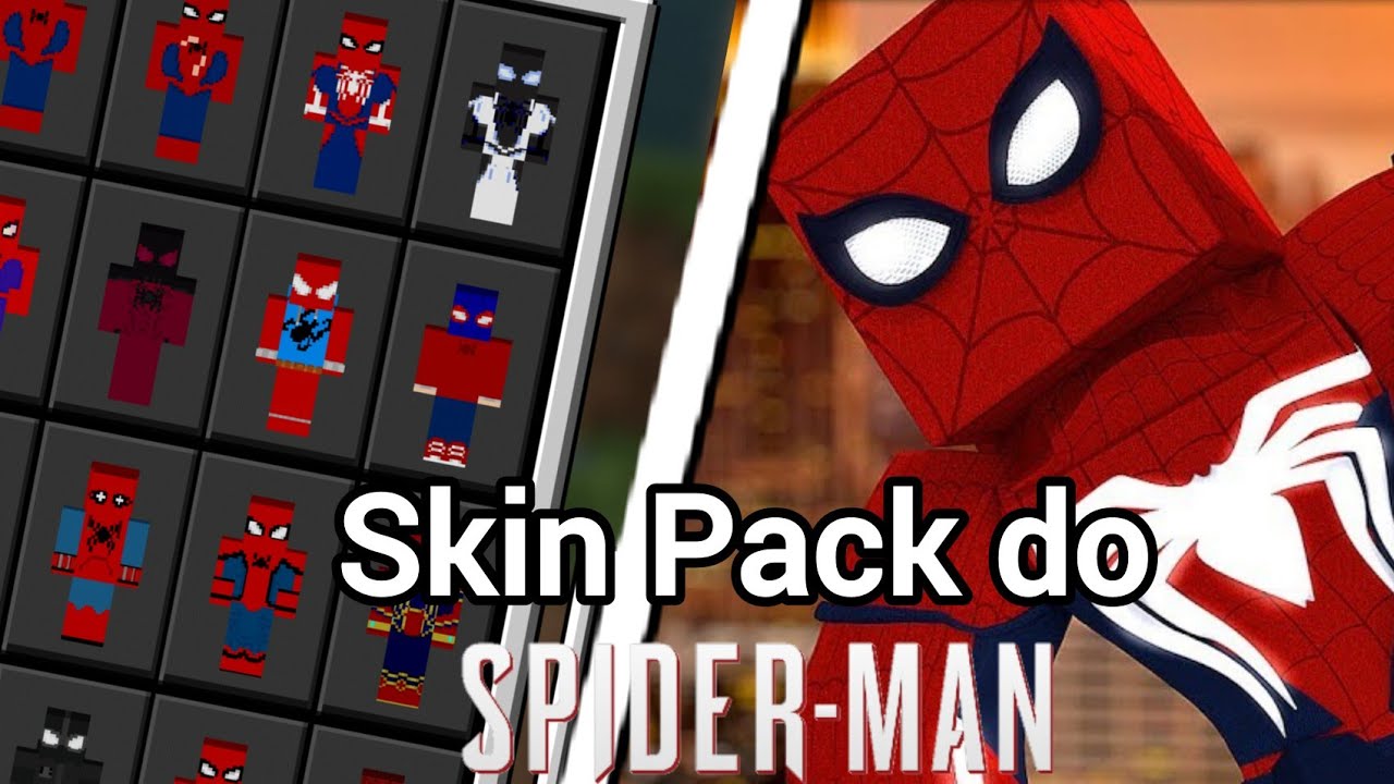 NOVA SKIN PACK DO SPIDER MAN PS4! *nota 1 bilhão pro criador ...