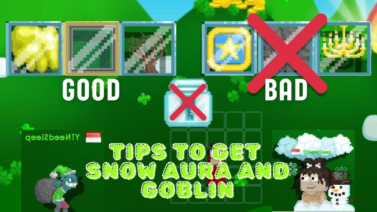 Tips To Get Snow Aura And Goblin Growtopia - YouTube