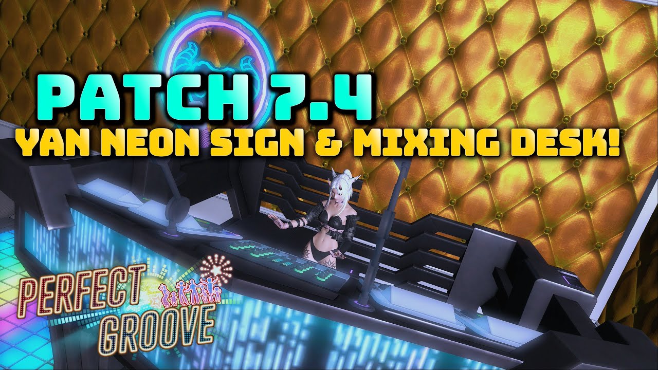 FFXIV: Yan Neon Wall Sign & Mixing Booth - 7.4 Housing - YouTube