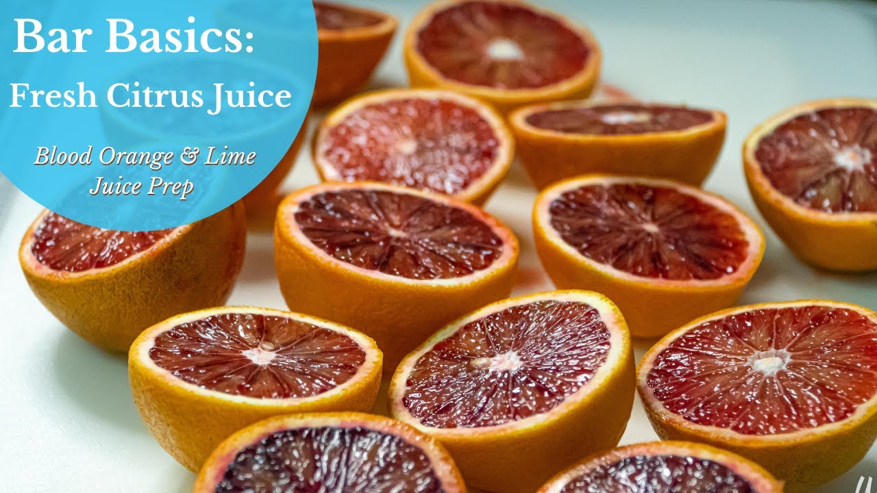 Bar Basics: Fresh Citrus Prep | Blood Oranges & Limes - YouTube