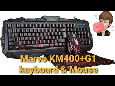 Marvo KM400+G1 keyboard & Mouse Unboxing & Review - Mr Makara - YouTube