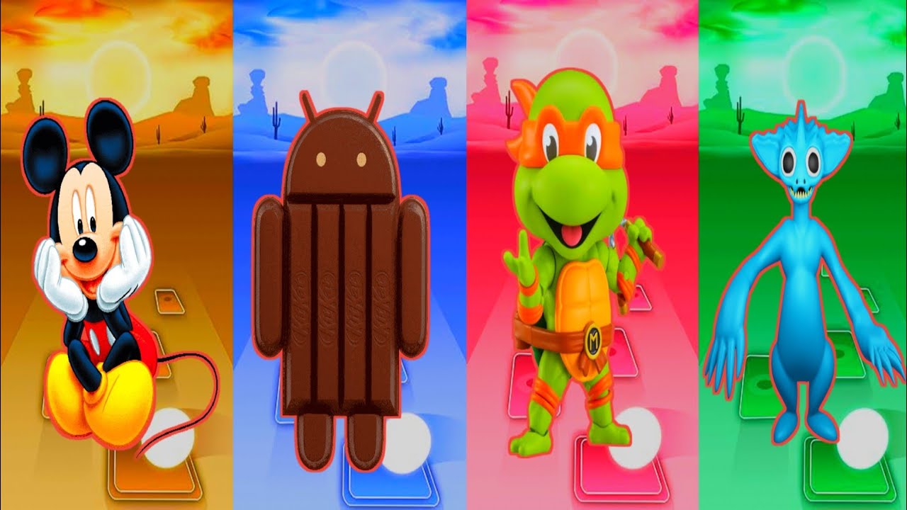 Mickey Mouse🆚Android KitKat🆚Teenage Mutant🆚Smily Miley💥Who is best ...