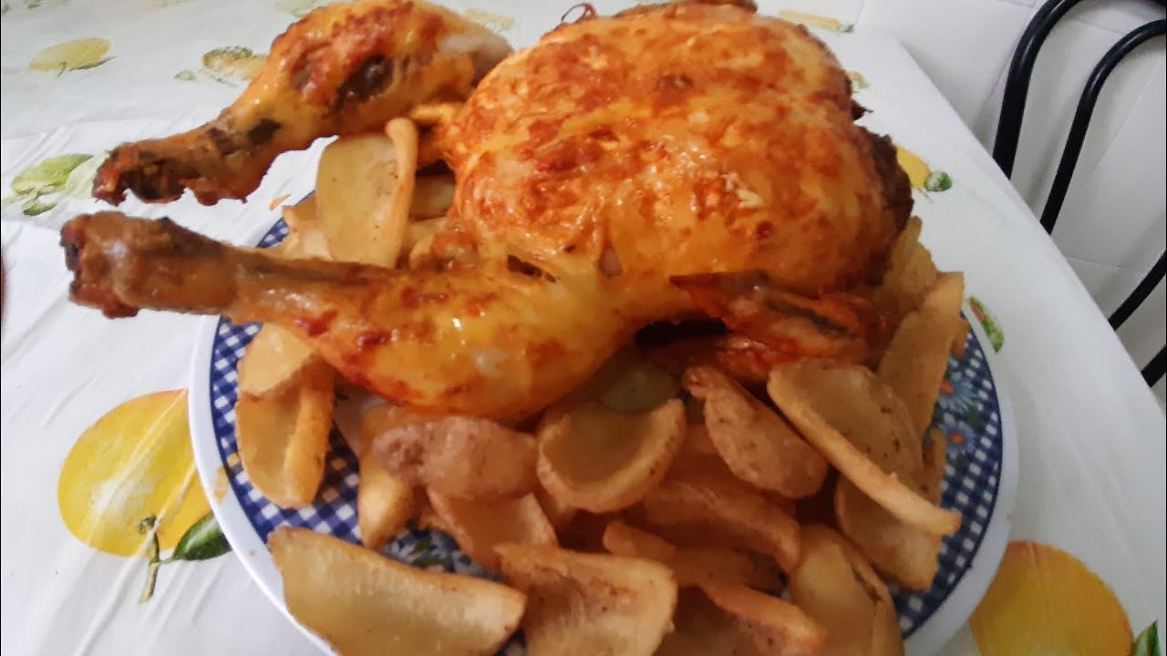 Receta de como hacer un pollo violado o centado al horno *1 - YouTube