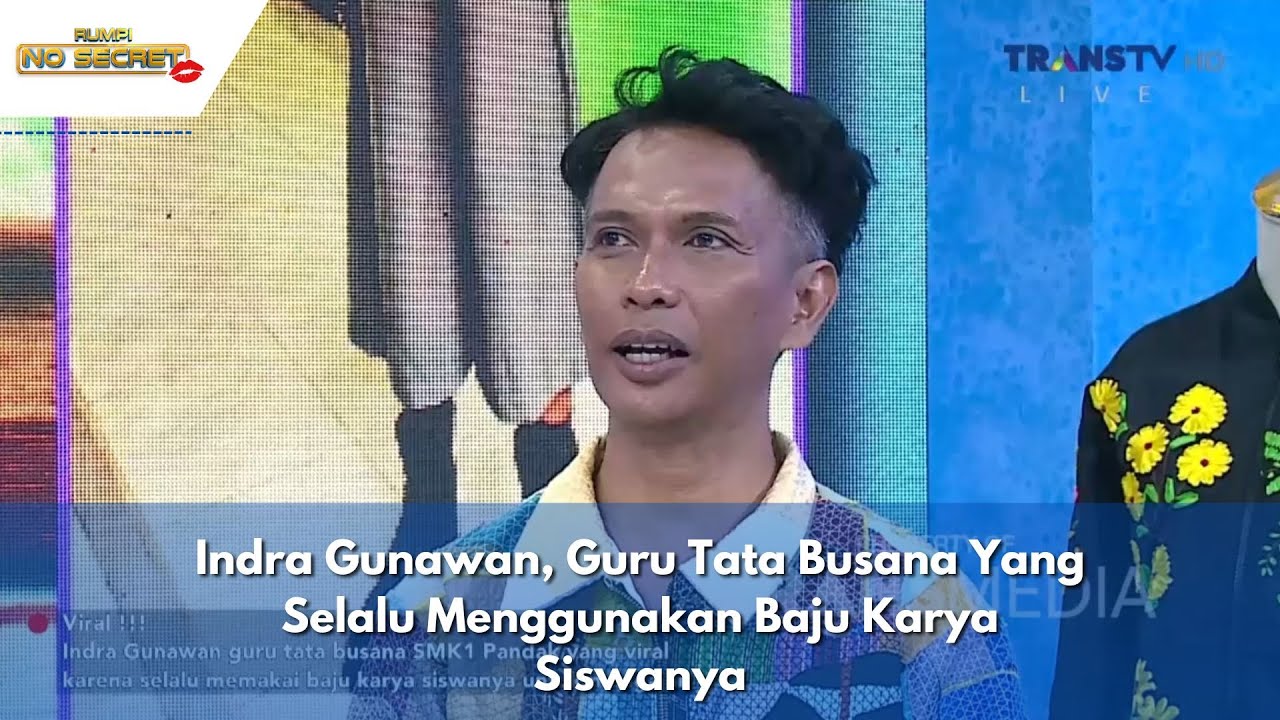 Indra Gunawan, Guru Tata Busana Yang Selalu Menggunakan Baju Karya ...