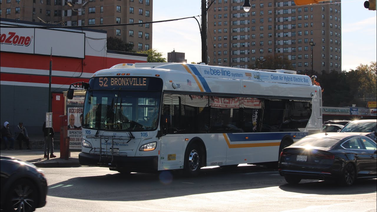 Bee-Line System: 2023 New Flyer Xcelsior XDE35 #105 On W52 - YouTube