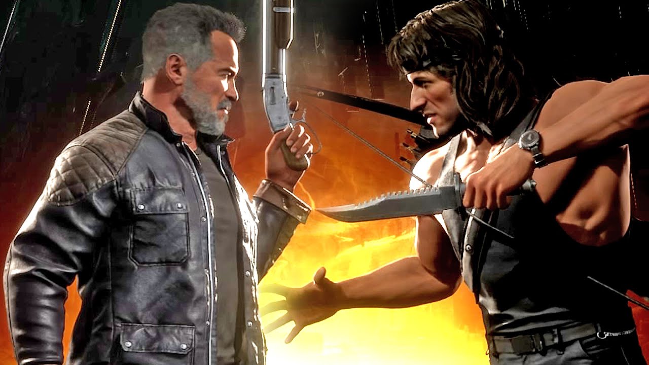The Terminator vs Rambo (Hardest AI CPU) - Mortal Kombat 11 - YouTube