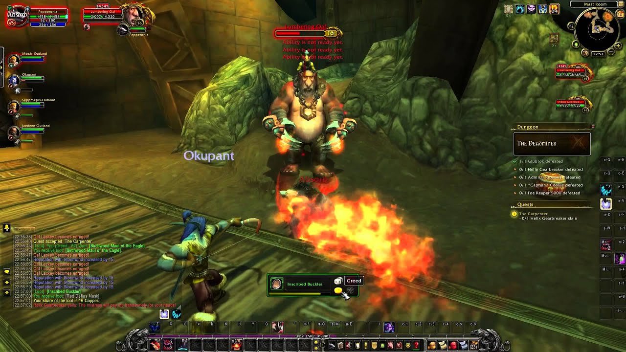 How to greed on items - World of Warcraft - YouTube