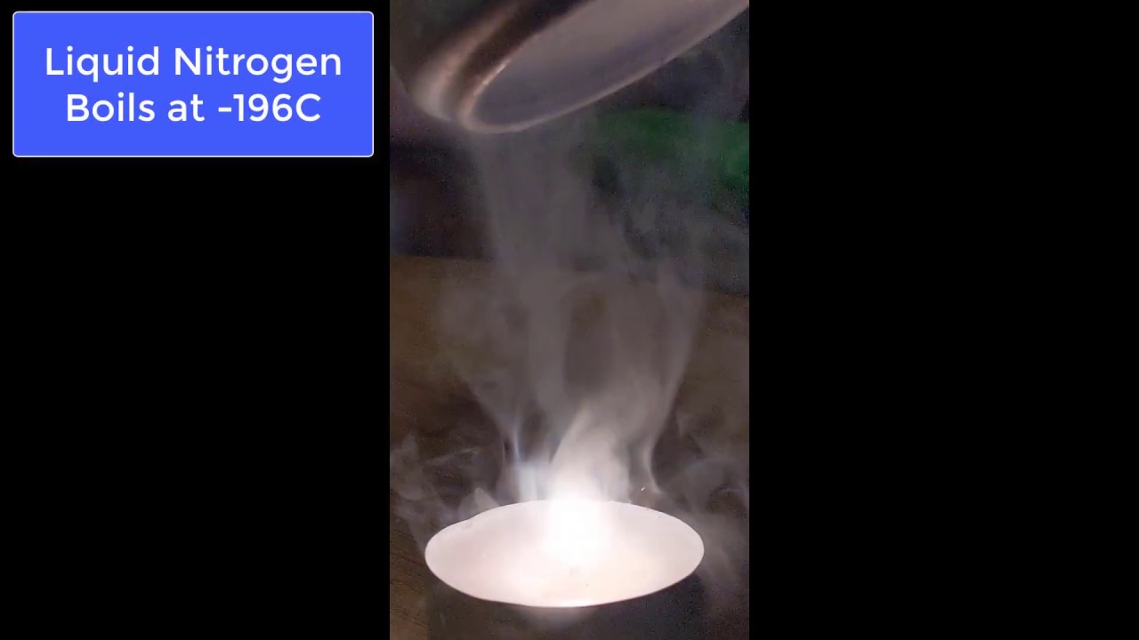 Liquid Nitrogen Condenses Liquid Oxygen - YouTube