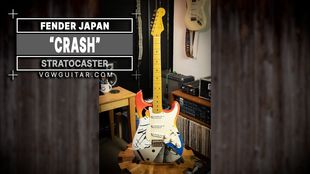 Fender Japan Stratocaster with "Crash" Paint Job - VGW - YouTube