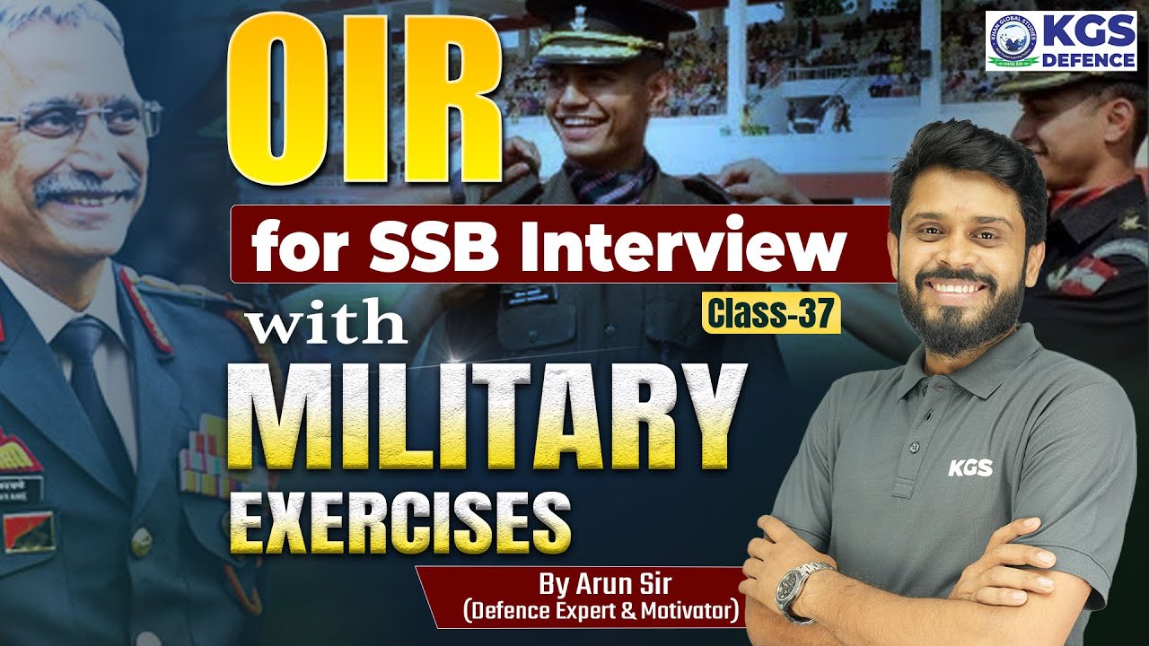 OIR for SSB Interview | With Military Exercises By Arun Sir | SSB OIR ...